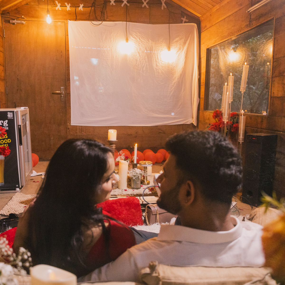 Romantic Private Hut Movie Screening | Just 4 You Surprise Planners