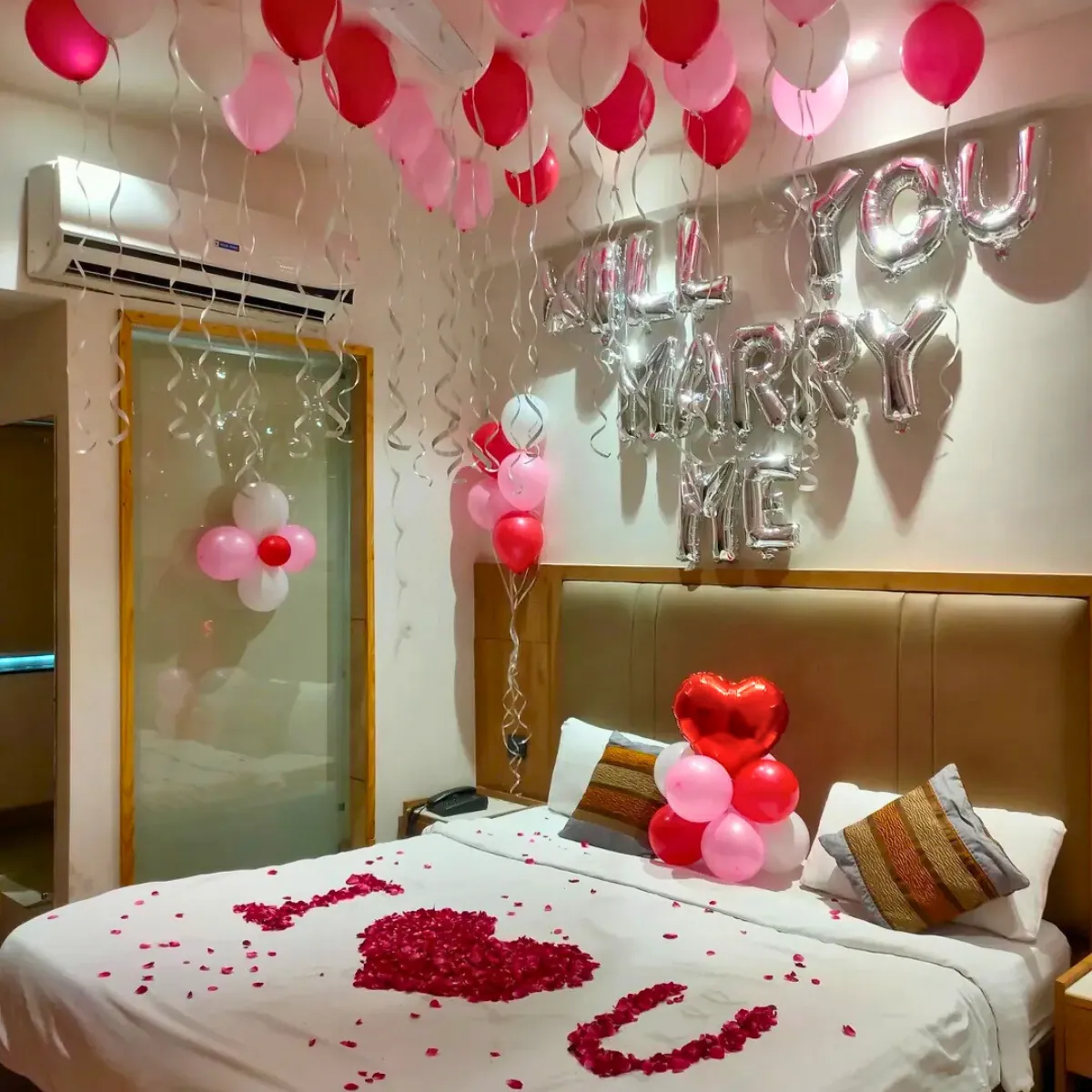 Surprise Romantic Proposal Decoration | Just 4 You Surprise Planners