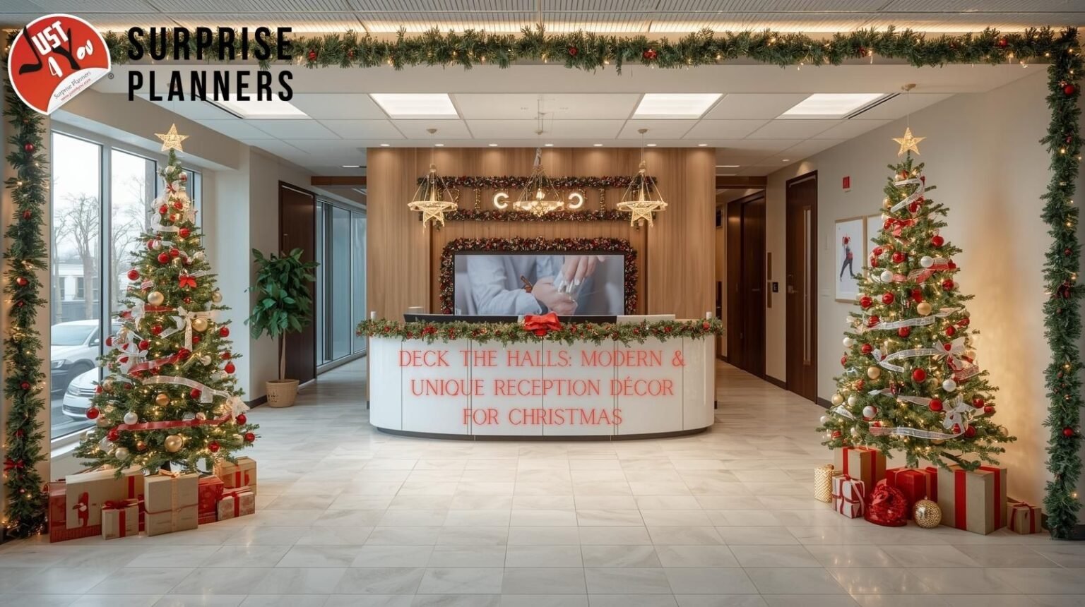 Christmas Decoration Ideas for Office Reception -Make Your Workplace ...
